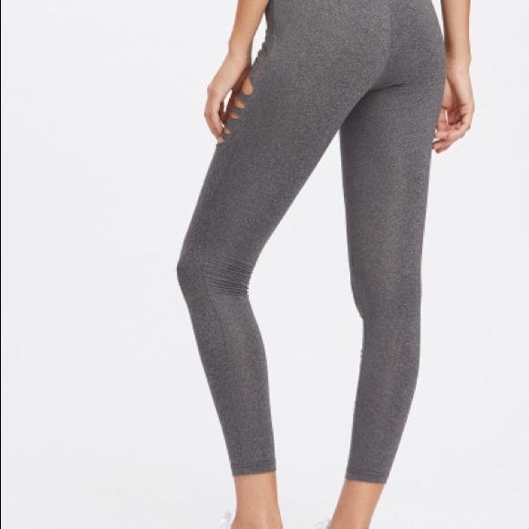 Pants & Jumpsuits | Sexy Grey Ripped Slashed Knit Leggings | Poshmark